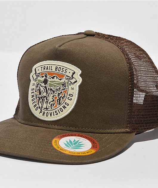 Sendero Trail Boss Brown Trucker Hat | Zumiez