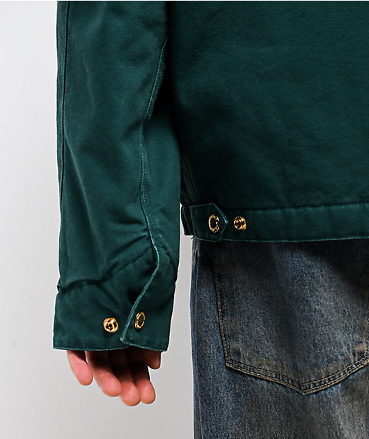 Shaka Wear Aged Canvas Green Work Jacket | Zumiez