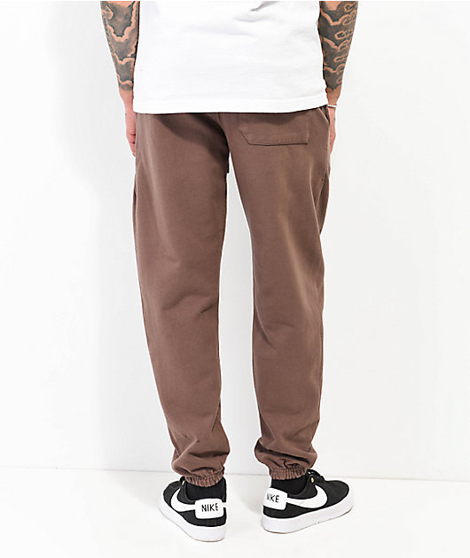 Shaka Wear Garment Dye Mocha Heavyweight Sweatpants | Zumiez