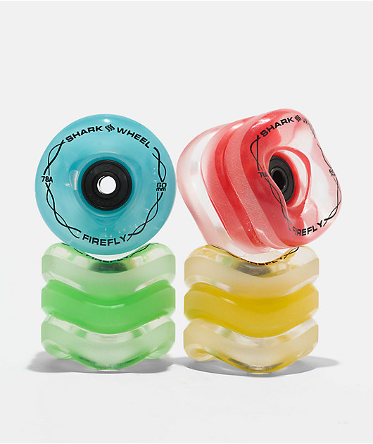 Shark Wheel Light Ups Firefly 60mm 78a Multicolor Cruiser Wheels | Zumiez