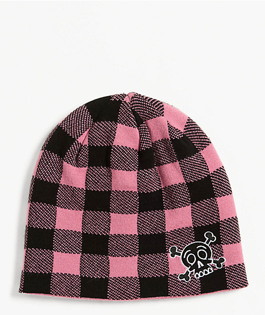 Sheisty Buffalo Pink Reversible Skully Beanie | Zumiez