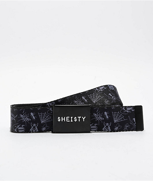 Sheisty Infestation Black Web Belt | Zumiez