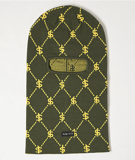 Sheisty Monogram Green Balaclava | Zumiez