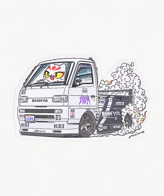 Shinya KEI Burn Sticker | Zumiez