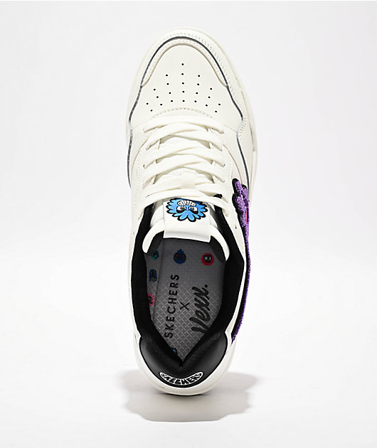 Skechers x Vexx Koopa White, Black & Purple Shoes | Zumiez