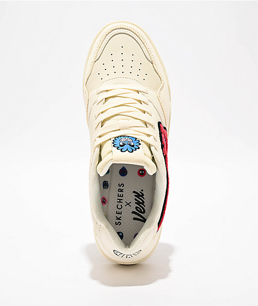 Skechers x Vexx Koopa White & Red Shoes | Zumiez