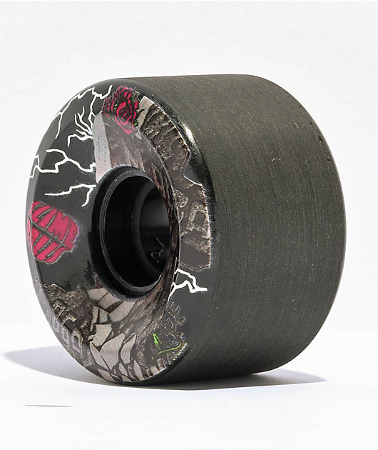 Slime Balls Malba OG Slime 60mm 86a Black Cruiser Skateboard Wheels ...