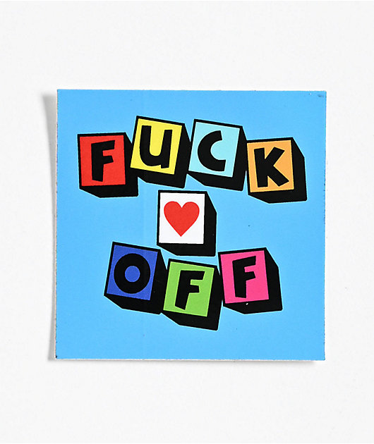 Slushcult Fuck Off Sticker Zumiez