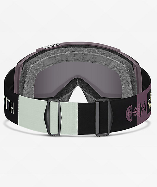 Smith x The North Face Squad Erik Leon Black & Purple Snowboard Goggles ...