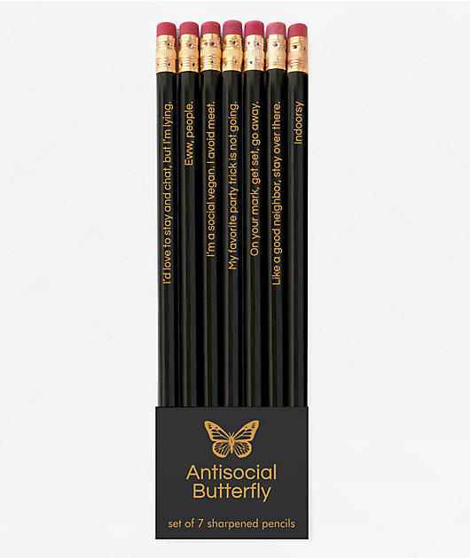 Snifty Antisocial Butterfly Pencils | Zumiez