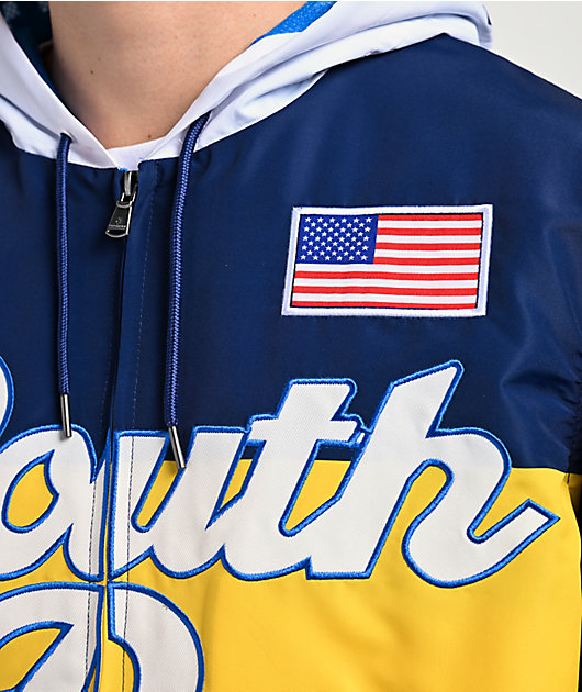 Southpole SP91 Navy & White Windbreaker Jacket | Zumiez