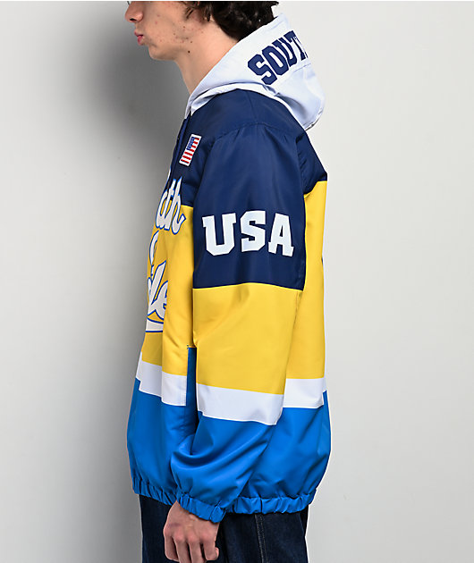 Southpole SP91 Navy & White Windbreaker Jacket | Zumiez