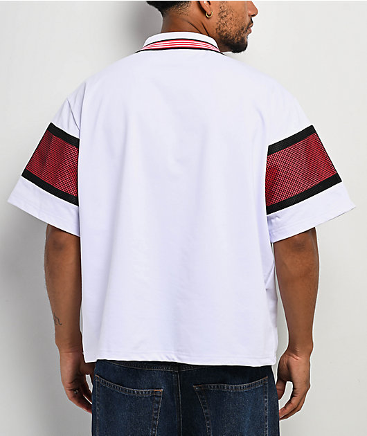Southpole White & Red Polo Shirt | Zumiez
