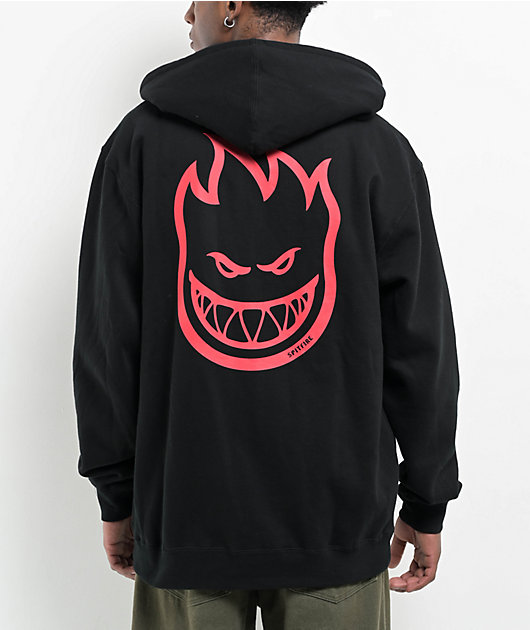 Spitfire Big Head Black Zip Hoodie | Zumiez