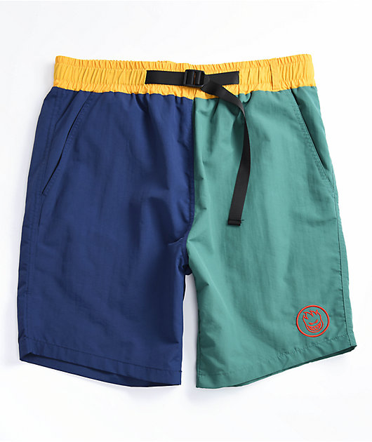Spitfire Bighead Blue, Green & Yellow Shorts | Zumiez