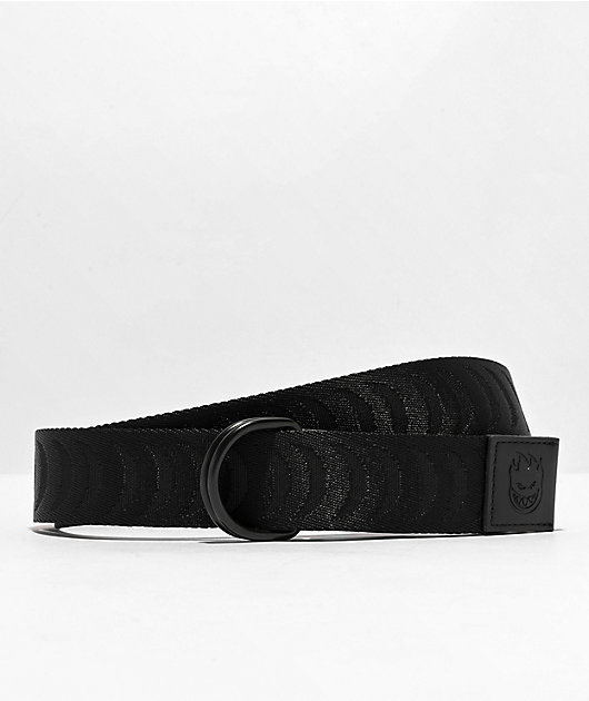 Spitfire Bighead Crescent Black D-Ring Belt | Zumiez