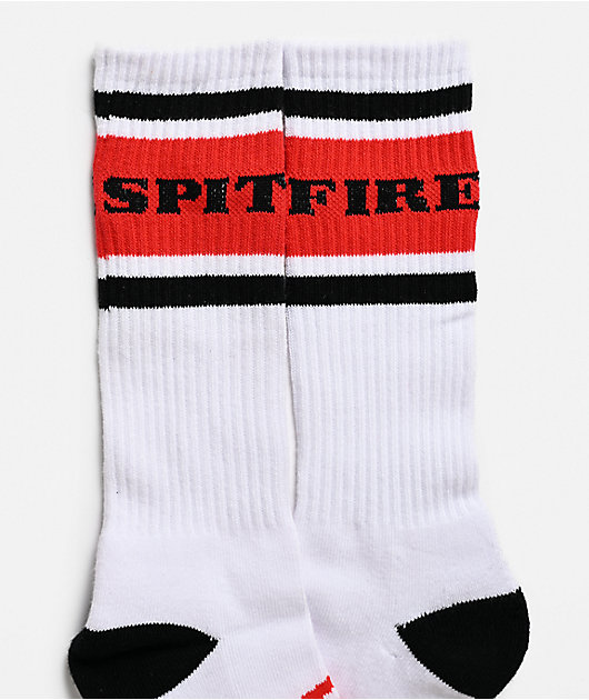 Spitfire Classic 87 Big Head White Crew Socks | Zumiez