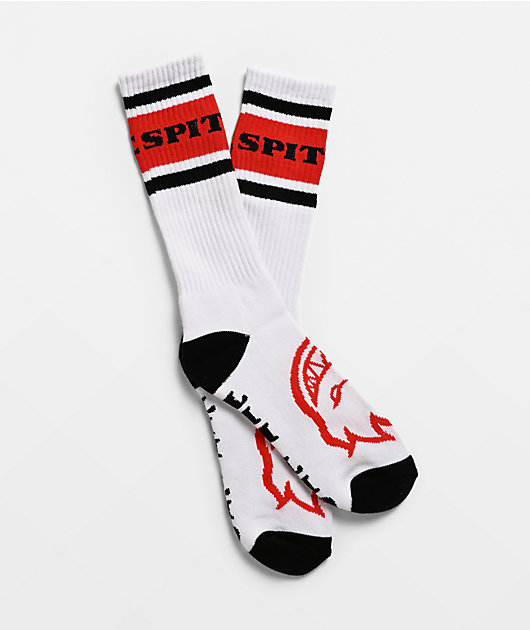 Spitfire Classic 87 Big Head White Crew Socks | Zumiez