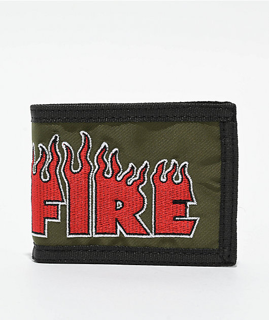 Spitfire Demonseed Olive Bifold Wallet | Zumiez