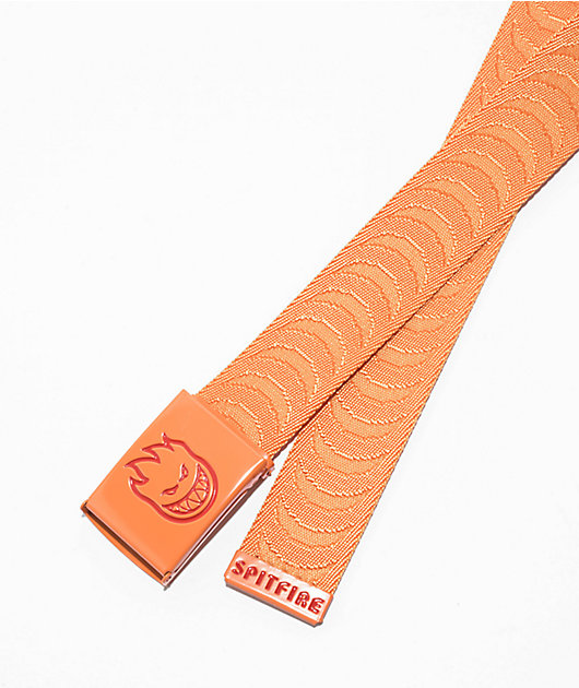 Spitfire Fill Crescent Orange Web Belt | Zumiez