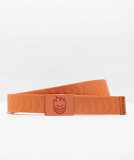 Spitfire Fill Crescent Orange Web Belt | Zumiez