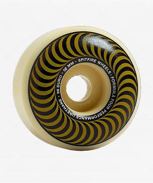 Spitfire Formula Four Classics White & Gold 50mm 99a Skateboard Wheels ...