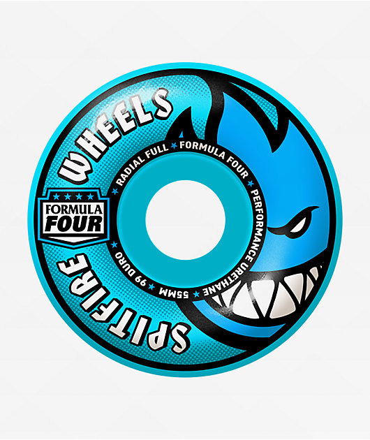 Spitfire Formula Four Radial Full 55mm 99a Blue Skateboard Wheels | Zumiez
