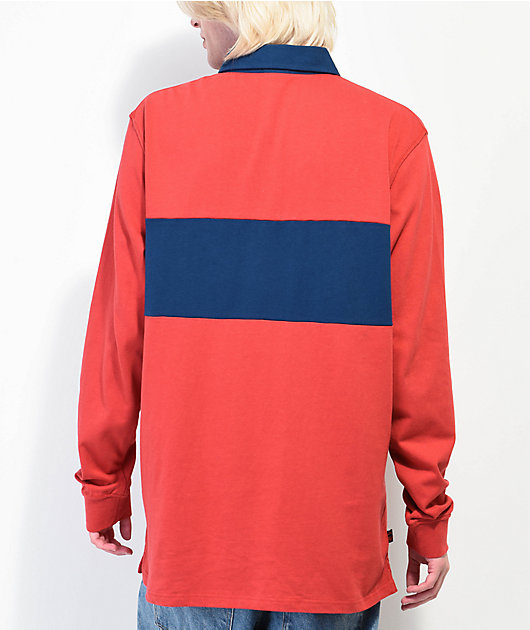 Spitfire Geary Red Rugby Shirt | Zumiez