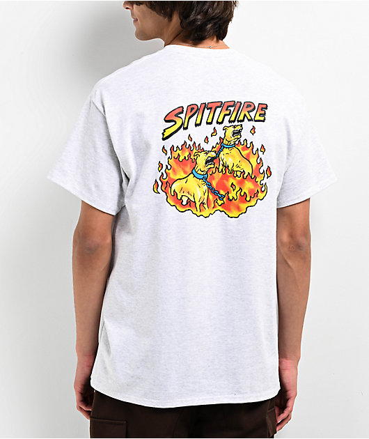 Spitfire Hell Hounds Grey T-Shirt | Zumiez