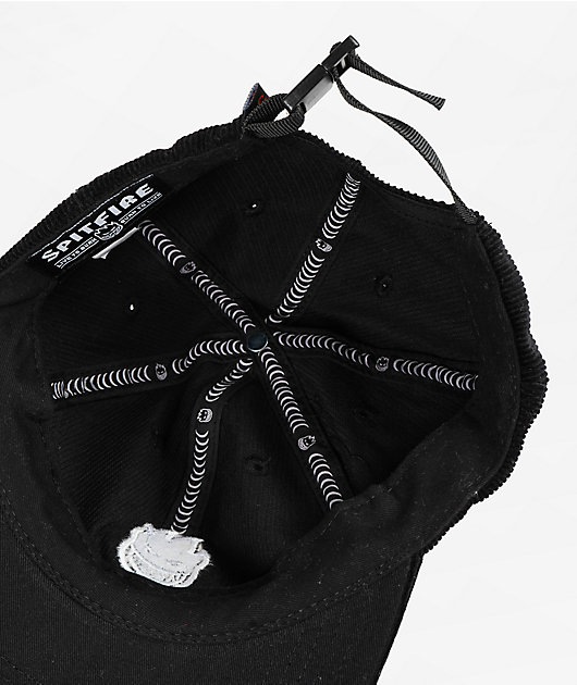 Spitfire Lil Bighead Black Corduroy Strapback Hat | Zumiez
