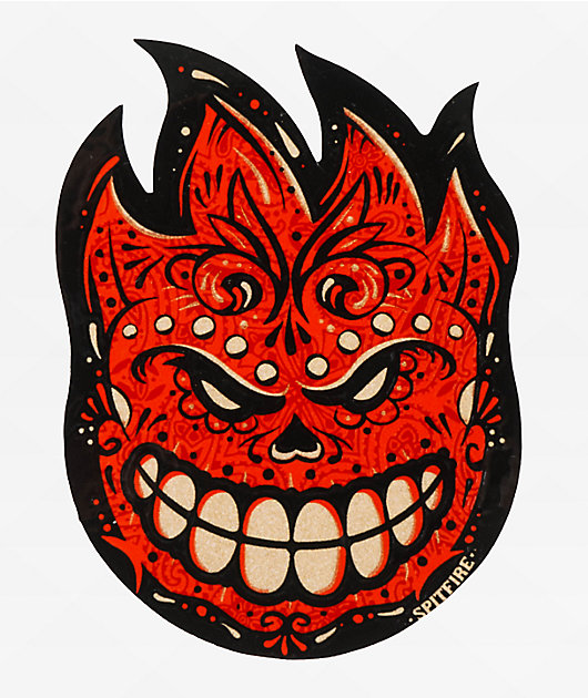 Spitfire Meurtos Red Bighead Sticker | Zumiez