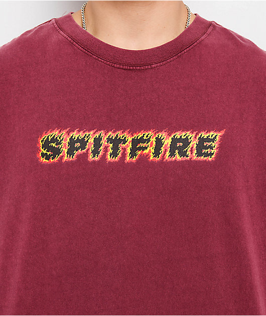 Spitfire OG Classic Flame Red Wash T-Shirt | Zumiez