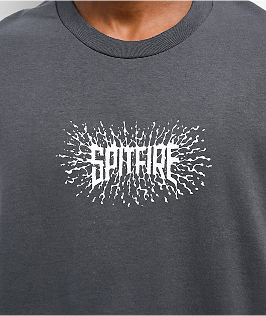 Spitfire Splat Grey T-Shirt | Zumiez