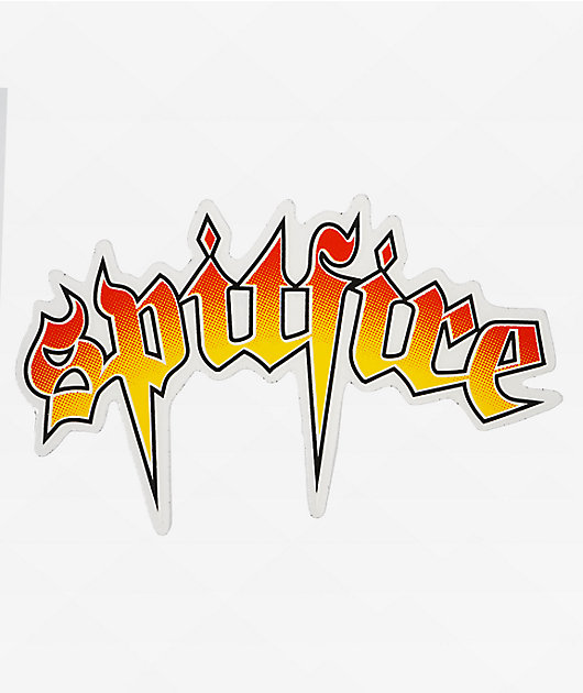 Spitfire Venom Script Sticker | Zumiez