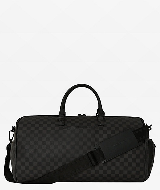 Sprayground Censored Black Checker Duffle Bag | Zumiez