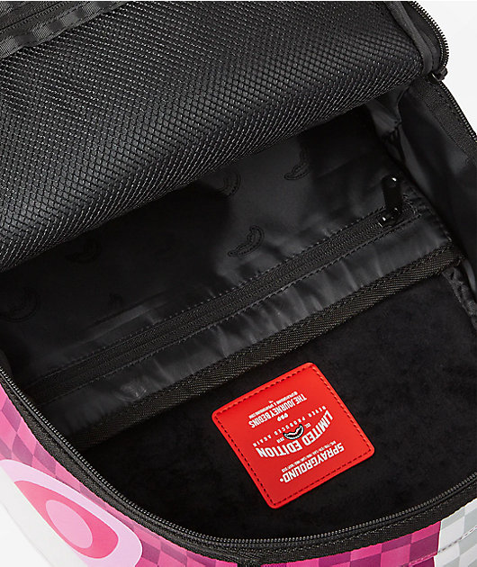 Sprayground Checker Split Pink & Cream Backpack | Zumiez