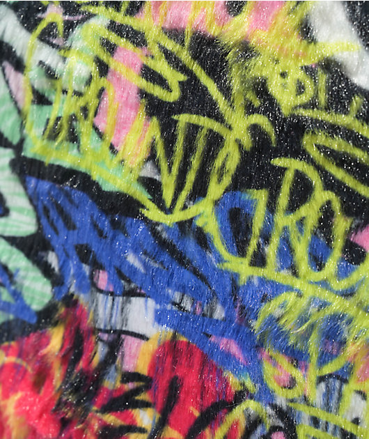 Sprayground Graffiti Faux Fur Backpack | Zumiez