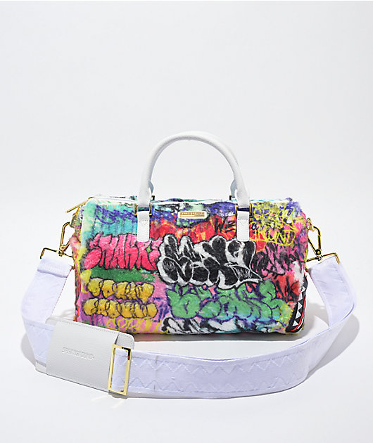 Sprayground Graffiti Faux Fur Mini Duffle Bag | Zumiez