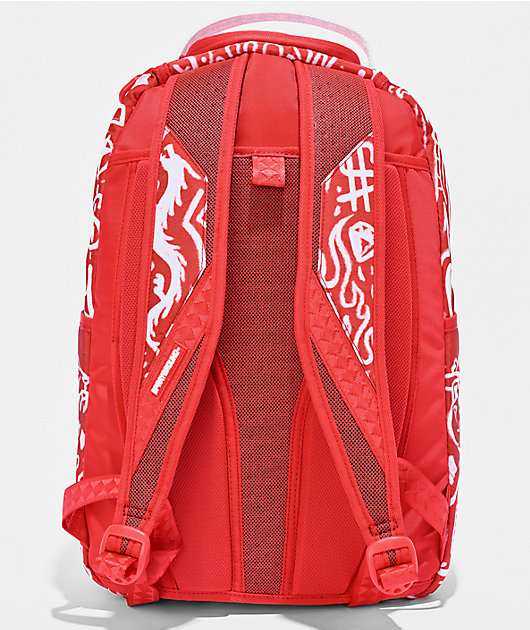 Sprayground Graffiti Wall Red Backpack | Zumiez
