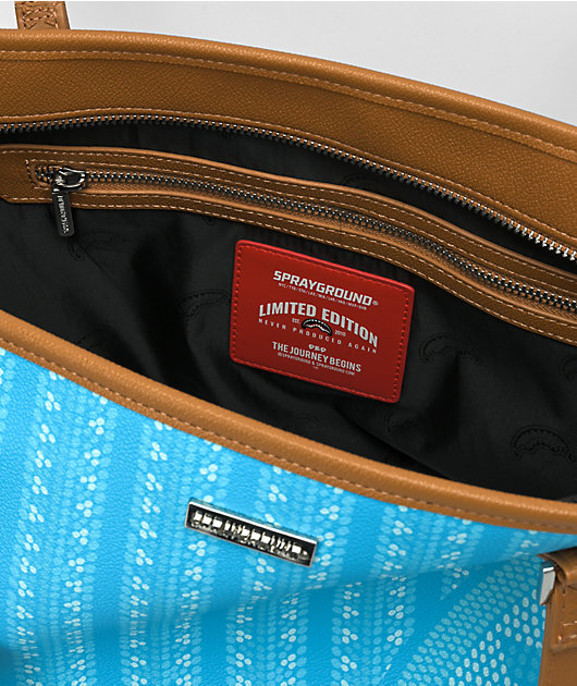 Sprayground Illuchains Turquoise Tote Bag