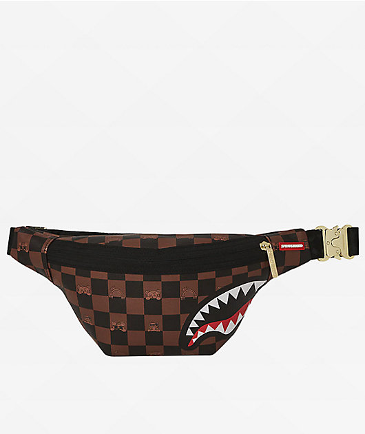 Sprayground Peeking Character Checker Fanny Pack | Zumiez