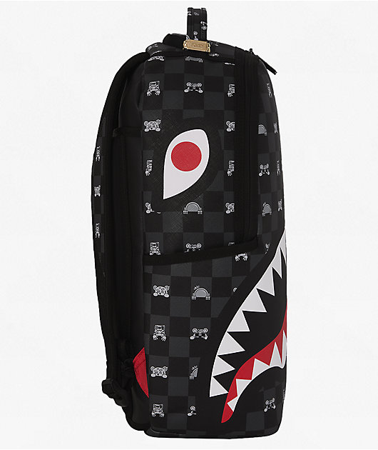Sprayground Peeking Character Checkered Backpack | Zumiez