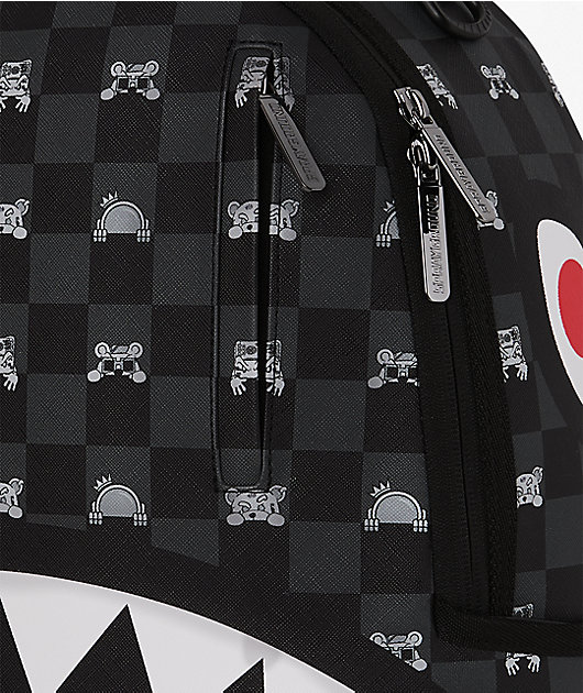 Sprayground Peeking Character Checkered Backpack | Zumiez