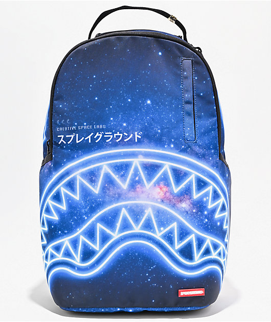 Sprayground Shark Central Neon Nebula Backpack | Zumiez