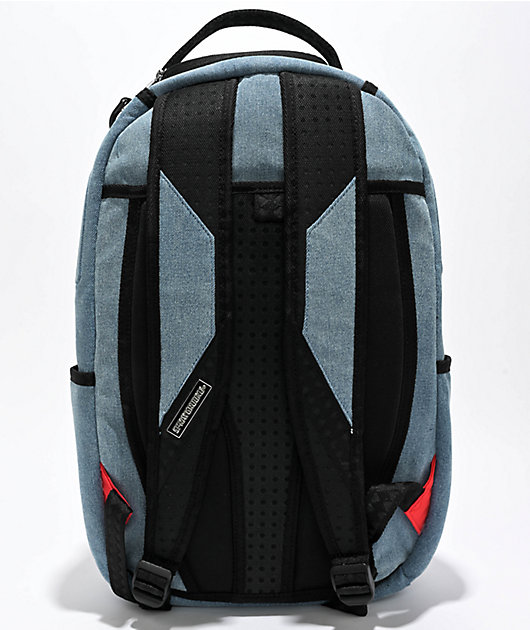 Sprayground Stone Washed Shark Blue Backpack | Zumiez