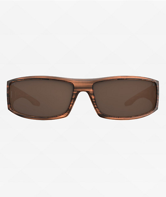 Spy Cooper Brown Stripe Tortoise & Happy Bronze Sunglasses | Zumiez