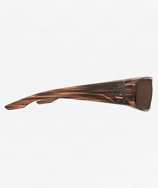 Spy Cooper Brown Stripe Tortoise & Happy Bronze Sunglasses | Zumiez