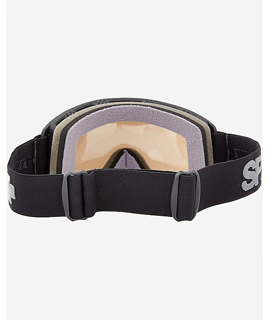 Spy Crusher Elite Matte Black & Silver Mirror Snowboard Goggles | Zumiez