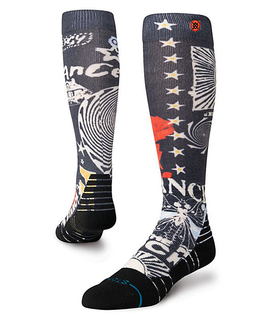 Stance Brand Love OTC Black Snowboard Socks | Zumiez