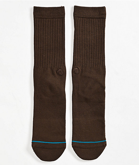 Stance Icon Brown Crew Sock | Zumiez